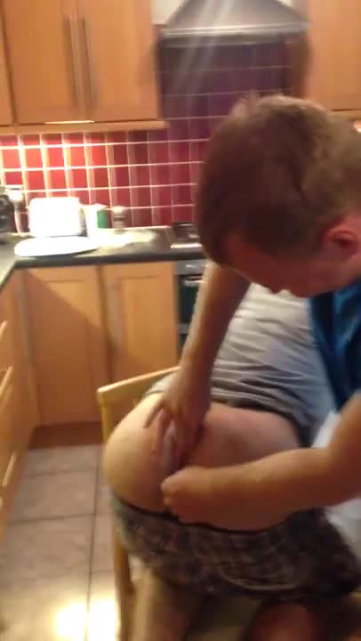 Waxing My Buddies Hairy Ass Crack
